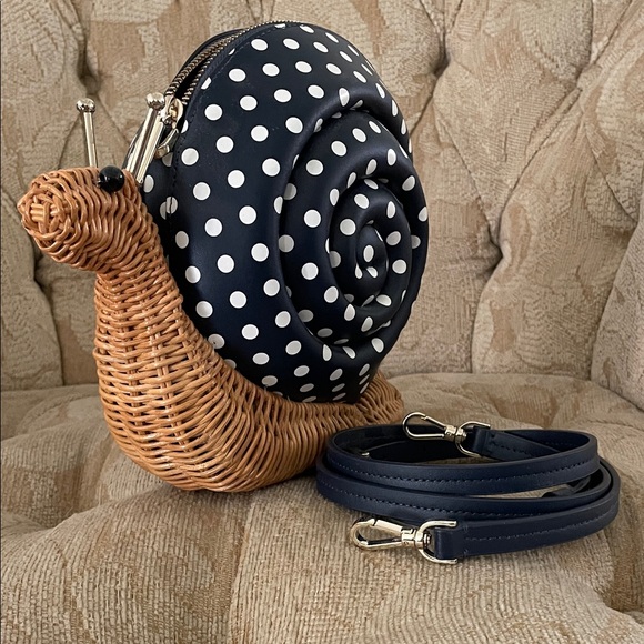 kate spade | Bags | Kate Spade Enchanted Forest Snail Wicker Novelty ...